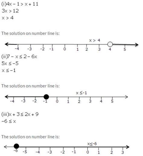 Selina Concise Mathematics Class 10 Icse Solutions Linear Inequations In One Variable Cbse