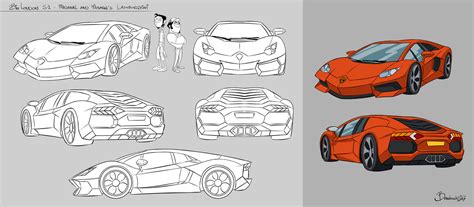 Lamborghini Aventador Model Sheet By Brankovski On Deviantart
