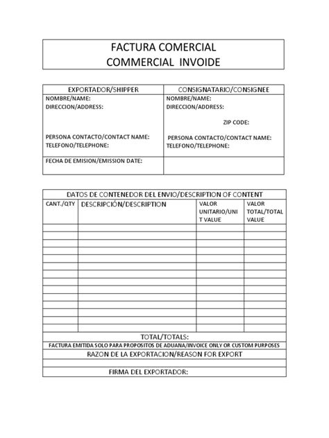 Factura Comercial Pdf