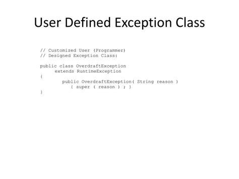 Ppt Exceptions Powerpoint Presentation Free Download Id3281373
