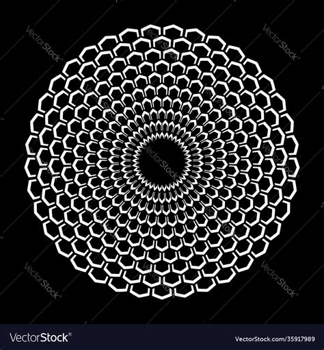 Decorative Geometric Circle Pattern Royalty Free Vector
