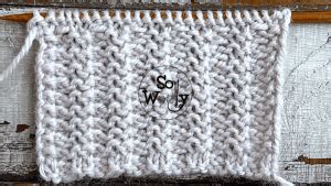 How To Knit A Super Textured Reversible Easy Two Row Repeat Stitch Pattern So Woolly So Woolly