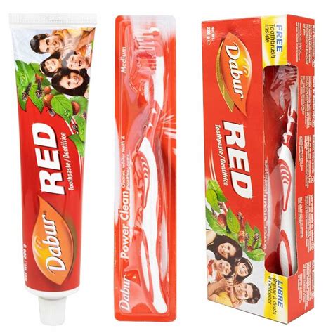 Комплект паста за зъби с четка Dabur 200мл Emag Bg