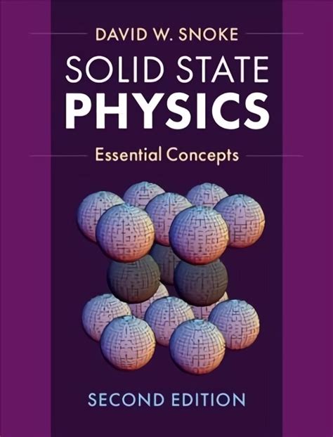 Solid State Physics Essential Concepts 2nd Revised Edition Belsilt