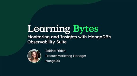 Monitoring And Insights With Mongodbs Observability Suite Learn