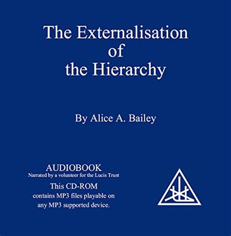The Externalisation Of The Hierarchy Alice A Bailey 9780853302063 Abebooks
