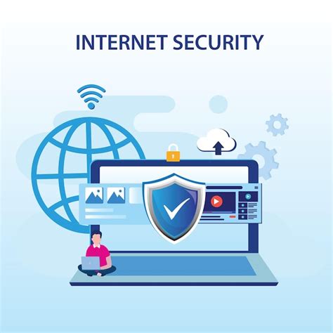 Premium Vector Modern Flat Design Concept Of Internet Security With