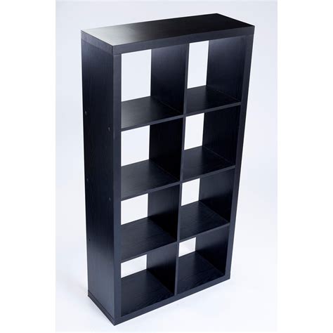 Homelife Addison 8 Cube Shelving Unit Black