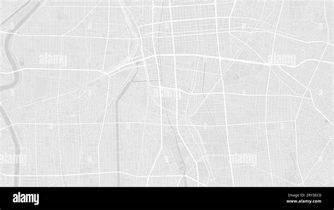 Background Nagoya Map Japan White And Light Grey City Poster Vector