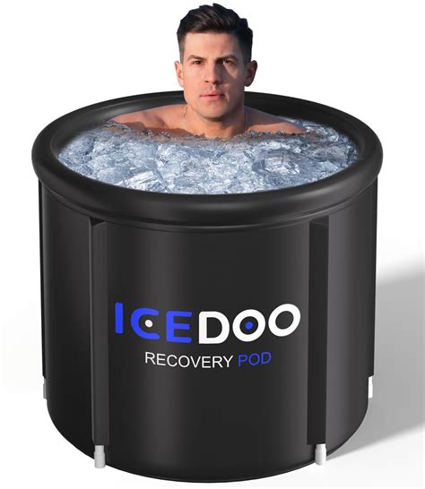Portable 99 Gal Large Ice Bathtub For Athletes With Covermultiple