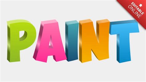 Paint Text Effect Generator