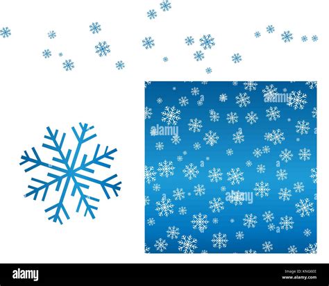 Blue Snowflake Pattern Stock Vector Image And Art Alamy