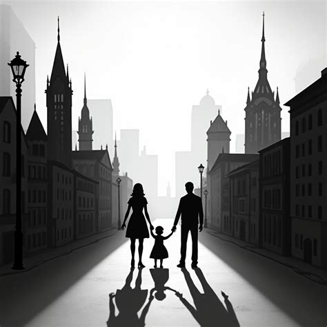 Nostalgic Shadowgraph Cityscape Art Stable Diffusion Online