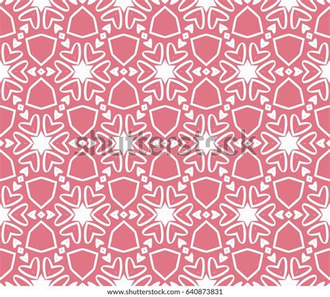 Ornamental Flower Design Modern Seamless Geometry Stock Vector Royalty