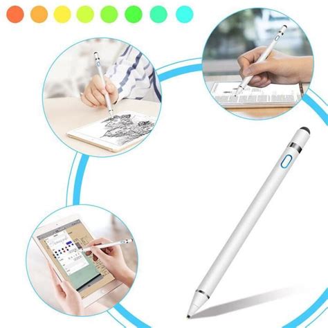 Stylet Tactile Stylet Actif 1 5mm Pointé Ultra Fine pour iPad Pro