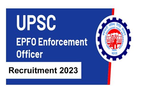 Upsc Epfo Recruitment 2023 Online Form Notification Released 577 Posts