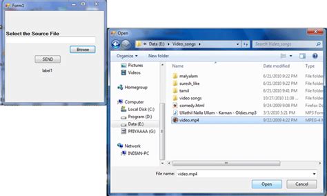 File Transfer Program Using C Net Windows Application