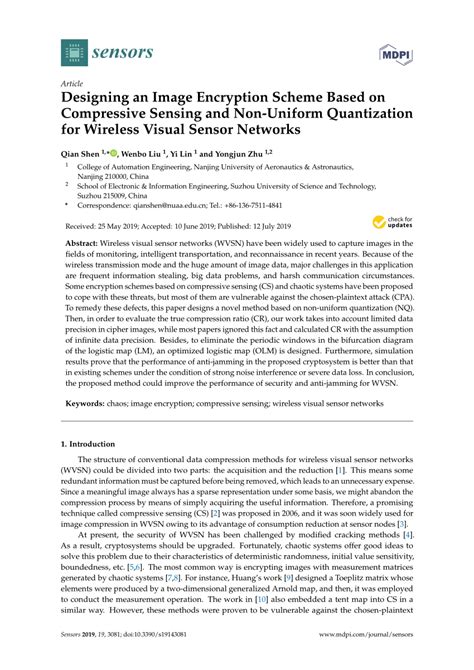 pdf designing an image encryption scheme based on compressive sensing
