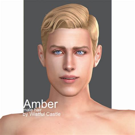 Amber Base Game Compatible Hairstyle For Male — Wistful Castle