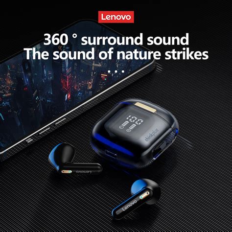 Jual Lenovo Thinkplus Earphone TWS Bluetooth HiFi Noise Reduction MAh LP Pro Black