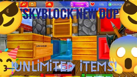 Blockman Go Skyblock New Chest Dup Youtube