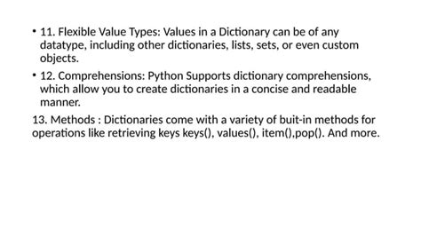 Meaning Of Dictionary In Python Language Pptx