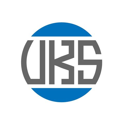 Uks Letter Logo Design On White Background Uks Creative Initials Circle Logo Concept Uks