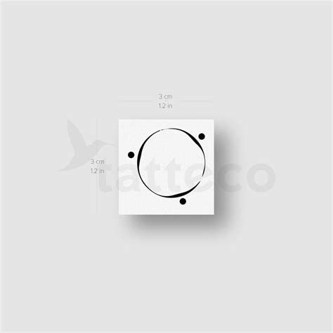 Ubuntu Symbol Temporary Tattoo Set Of Etsy
