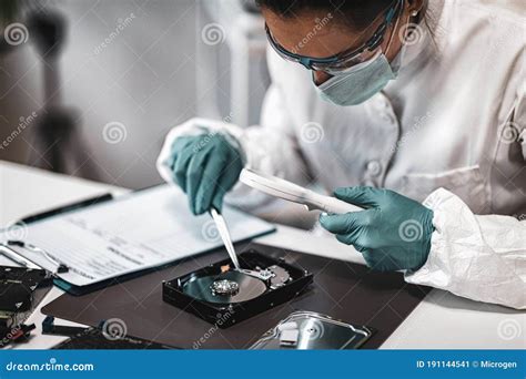 Forensic Data Laboratory Analysis Stock Image Image Of Detective