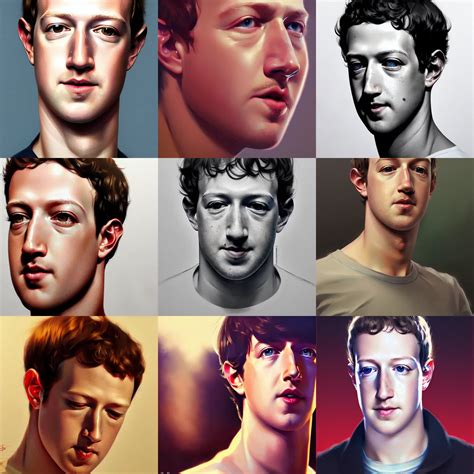 Mark Zuckerberg Realistic Shaded Perfect Face Fine Stable Diffusion
