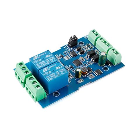 JESSINIE 2Pcs 2 Channel Switch Relay Module Modbus Rtu Switching Input