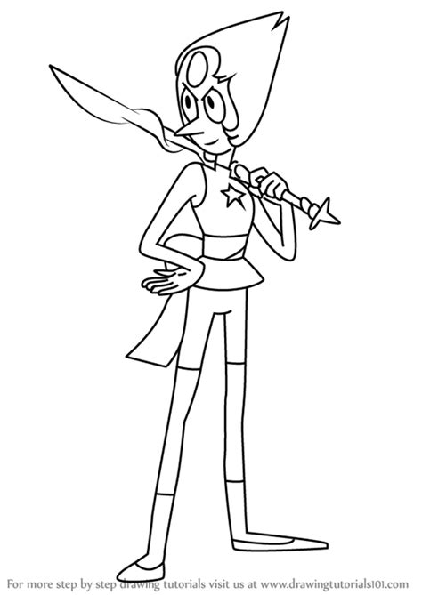 Learn How To Draw New Pearl From Steven Universe Steven Universe Step By Step Drawing