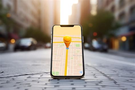 Premium Photo Map City Icon Road Navigation Street Gps Car Phone