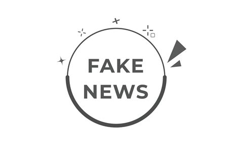Fake News Button Speech Bubble Banner Label Fake News Vector Art At Vecteezy