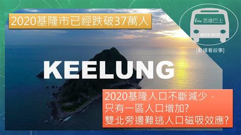2020基隆人口不斷減少只有一區人口增加 用數據看故事 基隆市人口增減分佈 2008 2020 YouTube