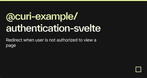 Curi Example Authentication Svelte Codesandbox