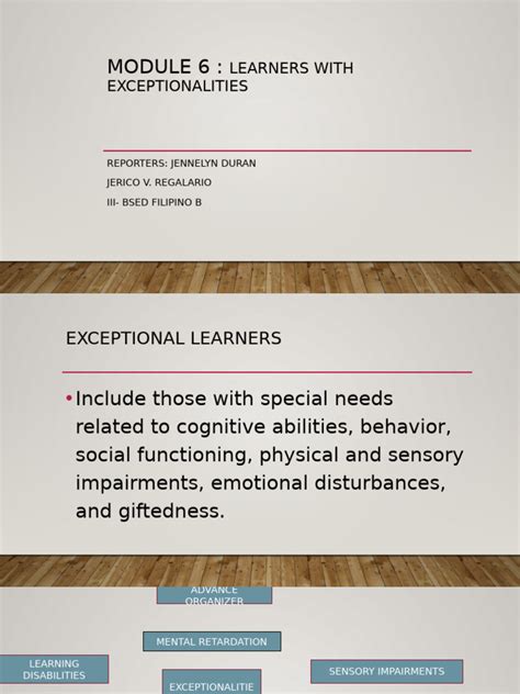 Module 6 Learners Exceptionalities Pdf Attention Deficit