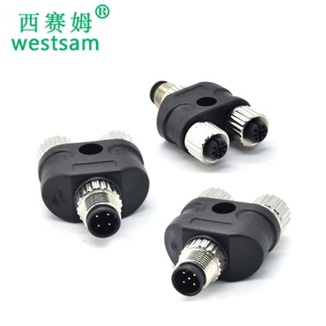 西赛姆m12三通连接器 Nmea 2000 船用系列 转接头y型传感器一拖二 阿里巴巴
