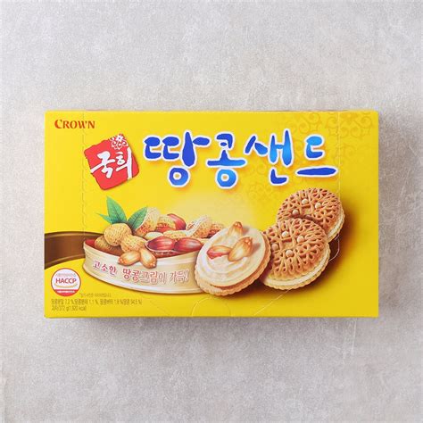 크라운 국희 땅콩샌드 372G 홈플러스