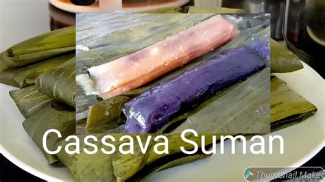 Cassava Suman With Bukayococonut Filling Youtube