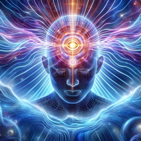 Meditation Activates Chakra Third Eye Activation A Human With An