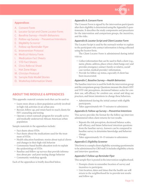 Fillable Online About Module 6 Appendices Fax Email Print Pdffiller