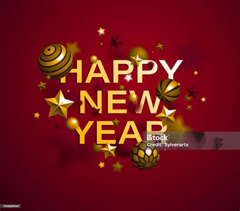 반짝이는 사실적인 공비행 벡터 디자인 겨울 휴가 요소와 배경 즐겁고 축제 축하 파티 초대와 함께 새해 맞이 카드 3차원 형태에 대한 스톡 벡터 아트 및 기타 이미지 Istock