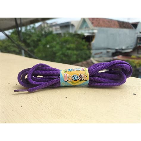 Jual Tali Sepatu Bulat Oval Tebal 100cm Merah Hijau Biru Ungu Kuning
