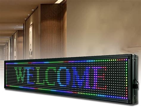 40x8 Led Sign Programmable Scrolling Message Display Board Advertising