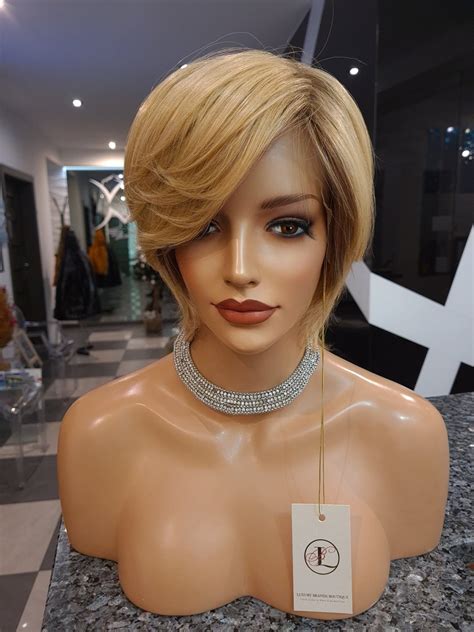Danuta Peruka naturalna krótka Słowiańskie włosy 20cm Silikon LUXURY BRANDS BOUTIQUE