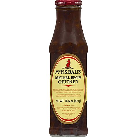 Mrs Hs Balls Chutney Original Recipe 166 Oz Shop Foodtown