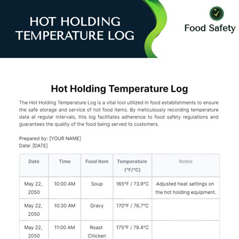 Free Fridge And Freezer Temperature Log Template To Edit Online