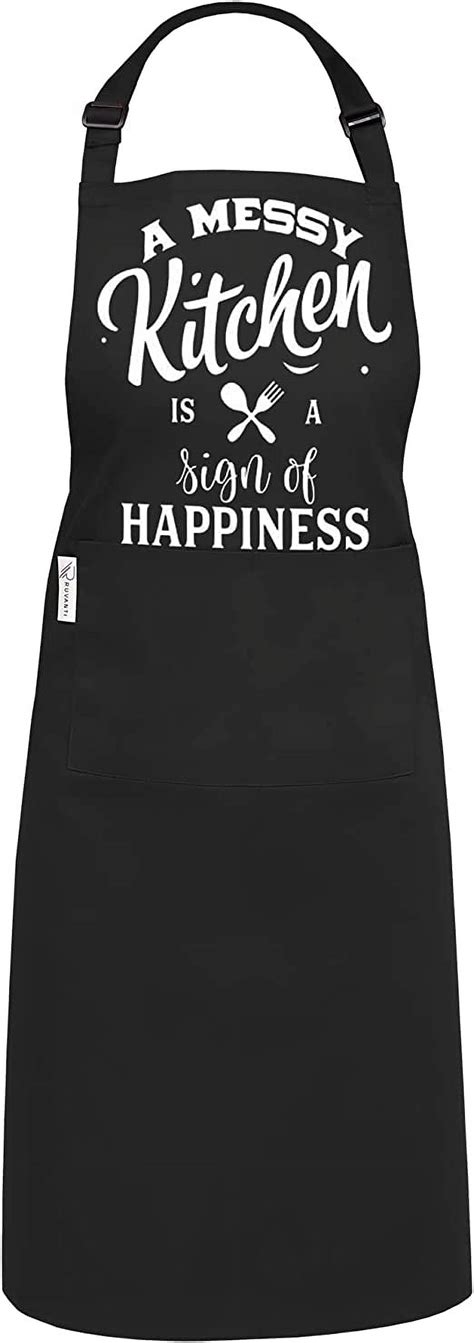 Dalix Apron Commercial Restaurant Home Bib Spun Poly Cotton Kitchen