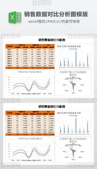 三年数据对比分析图专题模板 三年数据对比分析图图片素材下载 我图网